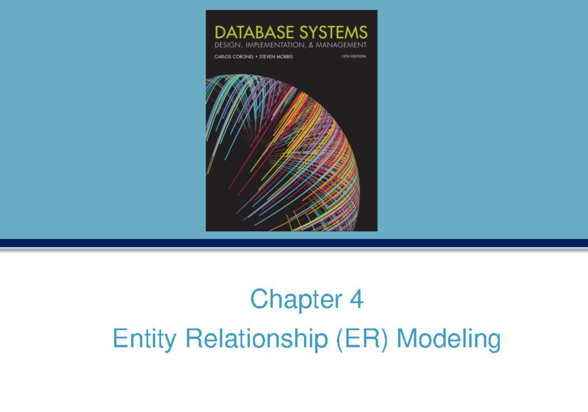 Chap4 13 EERM EXTENDED ENTITY RELATIONSHIP MODEL - Chapter 4 Entity Relationship (ER) Modeling 2 ...