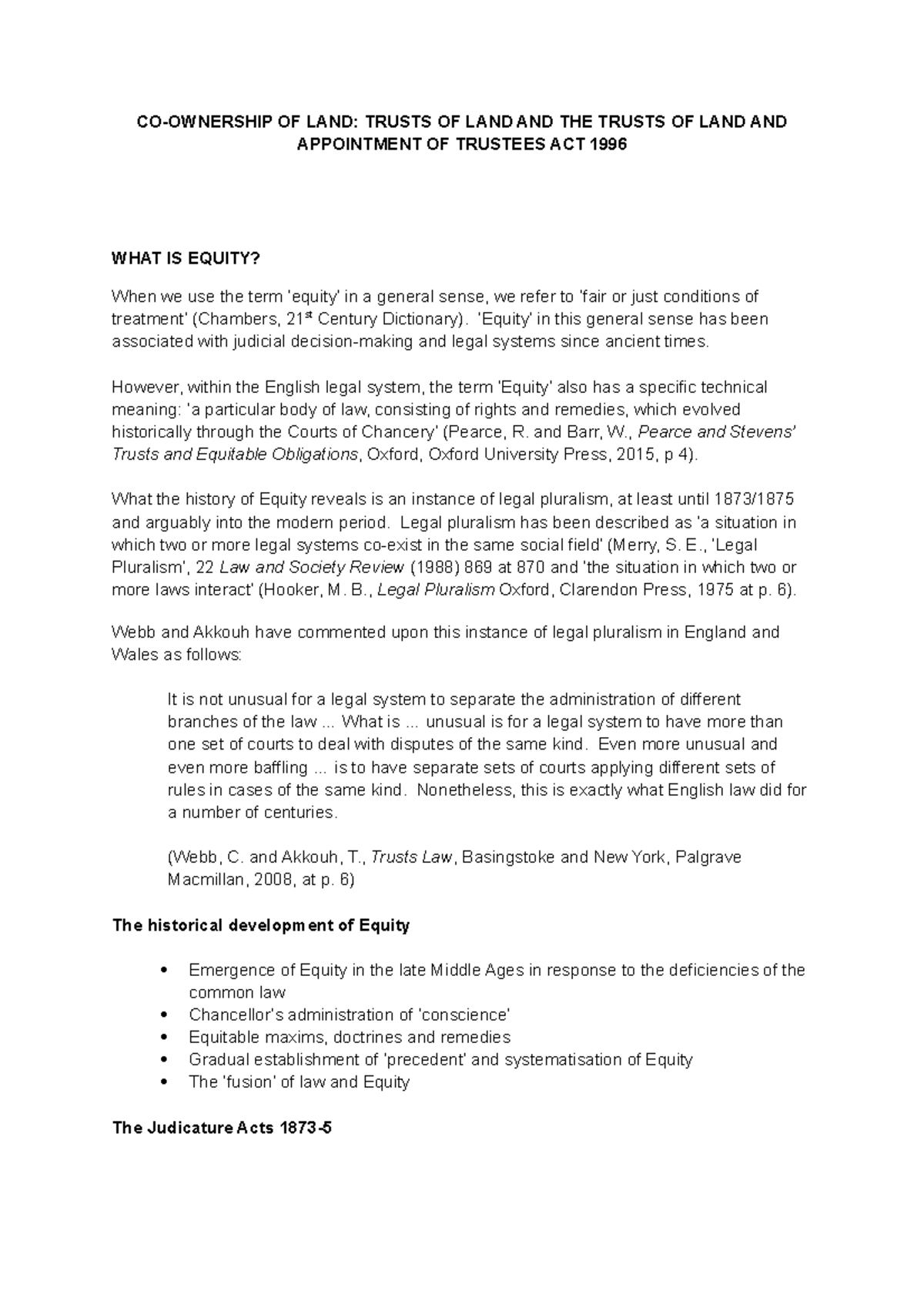 Land law Leases AND Leasehold Covenants - CO-OWNERSHIP OF LAND: TRUSTS ...