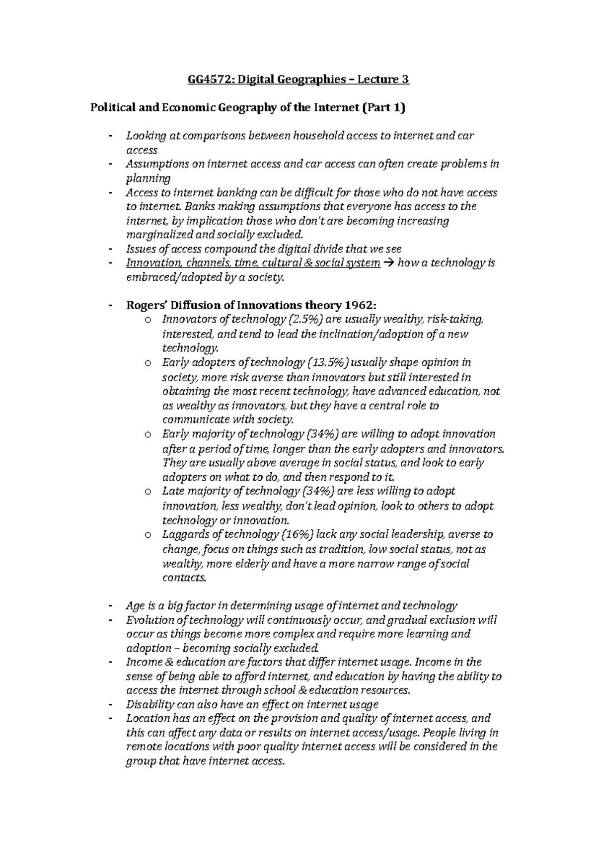 Lecture 3 - Mark Beecroft & Caitlin Cottrill & John Nelson - GG4572 ...