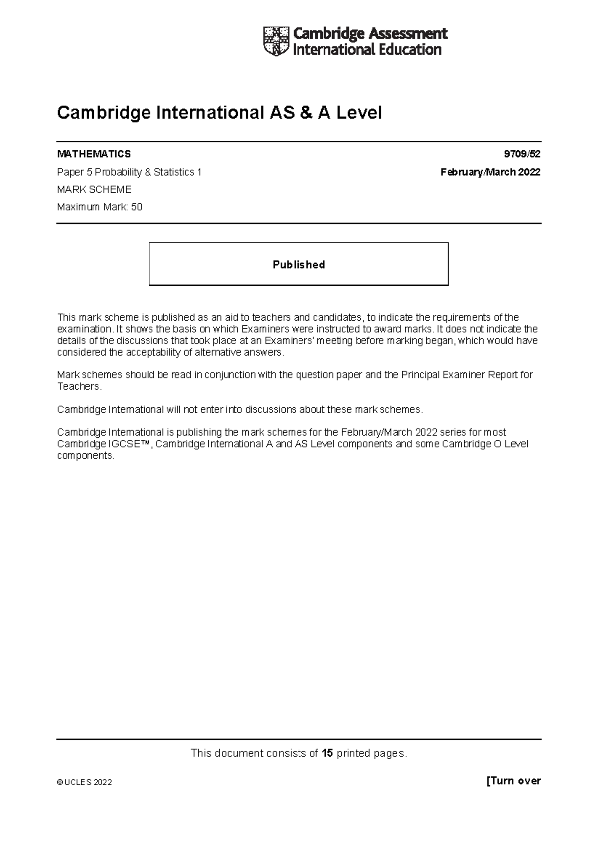 9709 2022 2023 ms - best compact question - This document consists of ...
