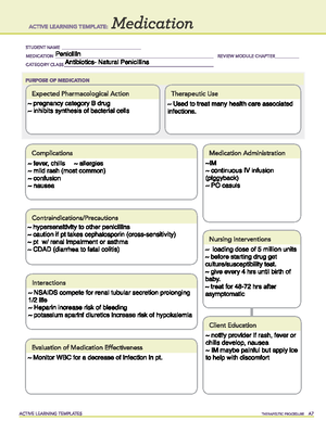 Cefazolin Sodium - ati temp - ACTIVE LEARNING TEMPLATES THERAPEUTIC ...