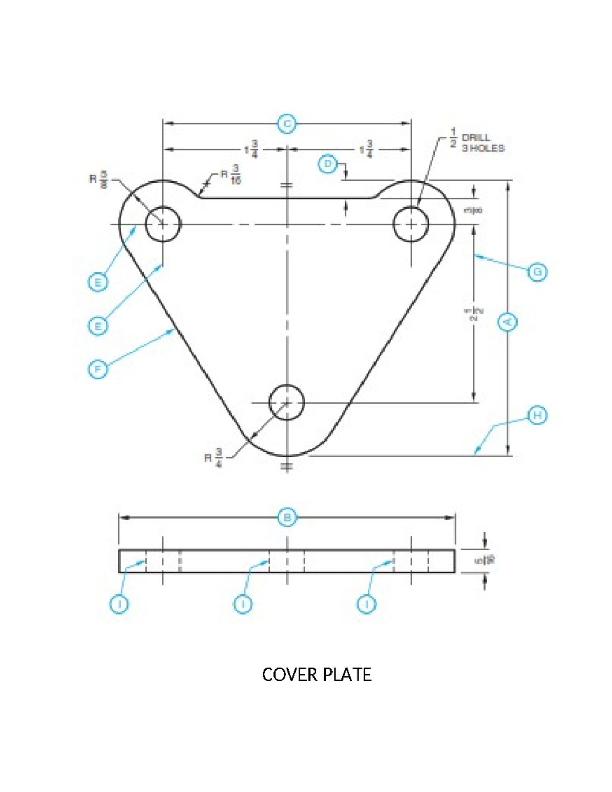 Cover Plate pl Ate 4 - hewiwnshwi - C 1 DRILL 12 2 HOLES 3 D R R 16 ...