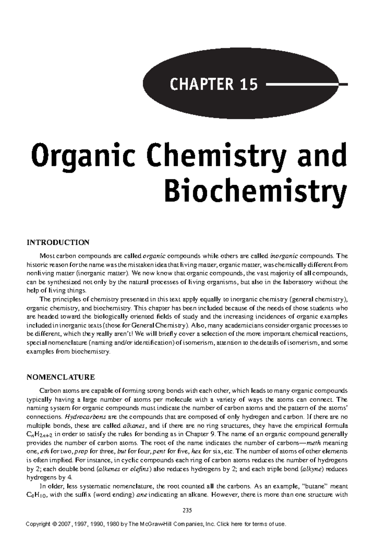 Applied Chemistry 15 - Organic Chemistry and Biochemistry - CHAPTER 15 ...