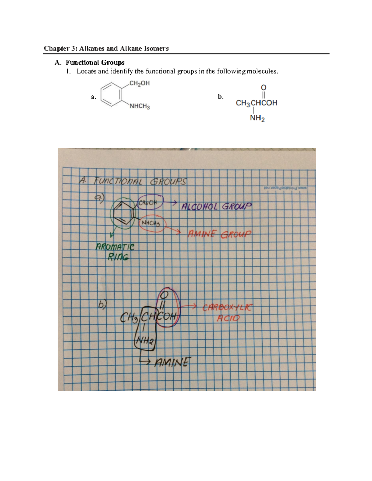 INORGANIC CHEMISTRY Lesson 3 Activity 1 - Chapter 3: Alkanes and Alkane ...