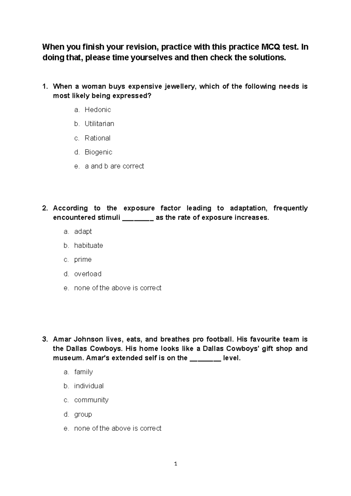 BEM2016 Practice test - When you finish your revision, practice with ...