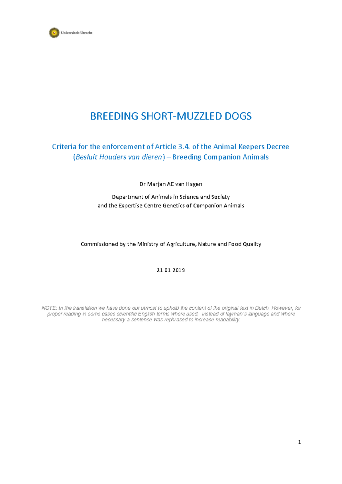 Eng breeding short-muzzled dogs in the netherlands expertisecentre ...