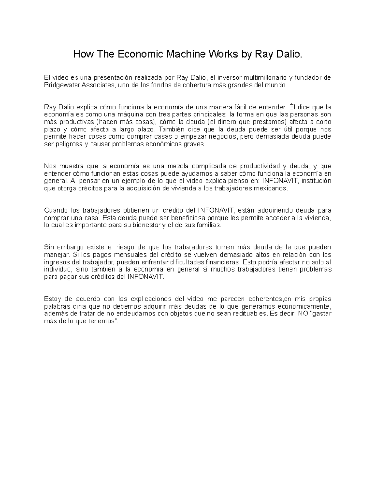 How The Economic p compartir - How The Economic Machine Works by Ray ...