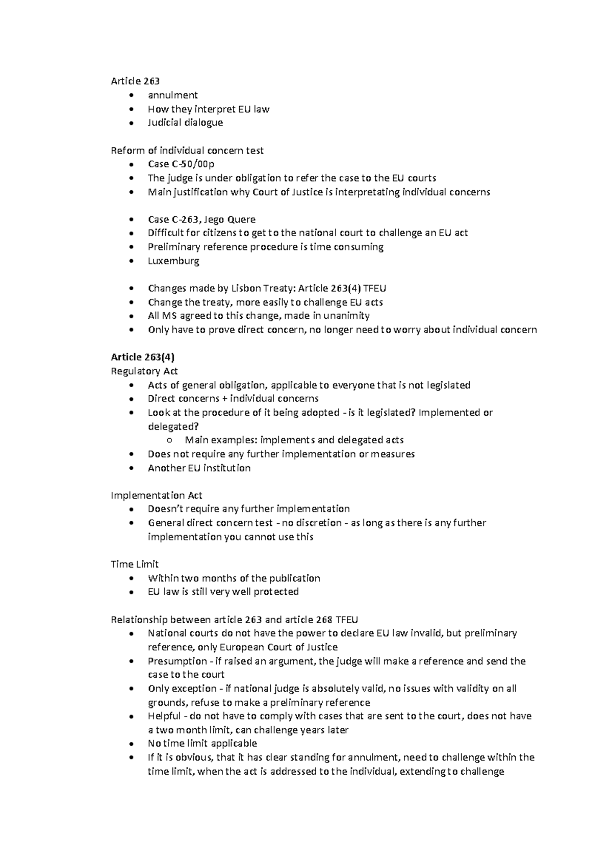 Article 263 - Article 263 • annulment • How they interpret EU law ...