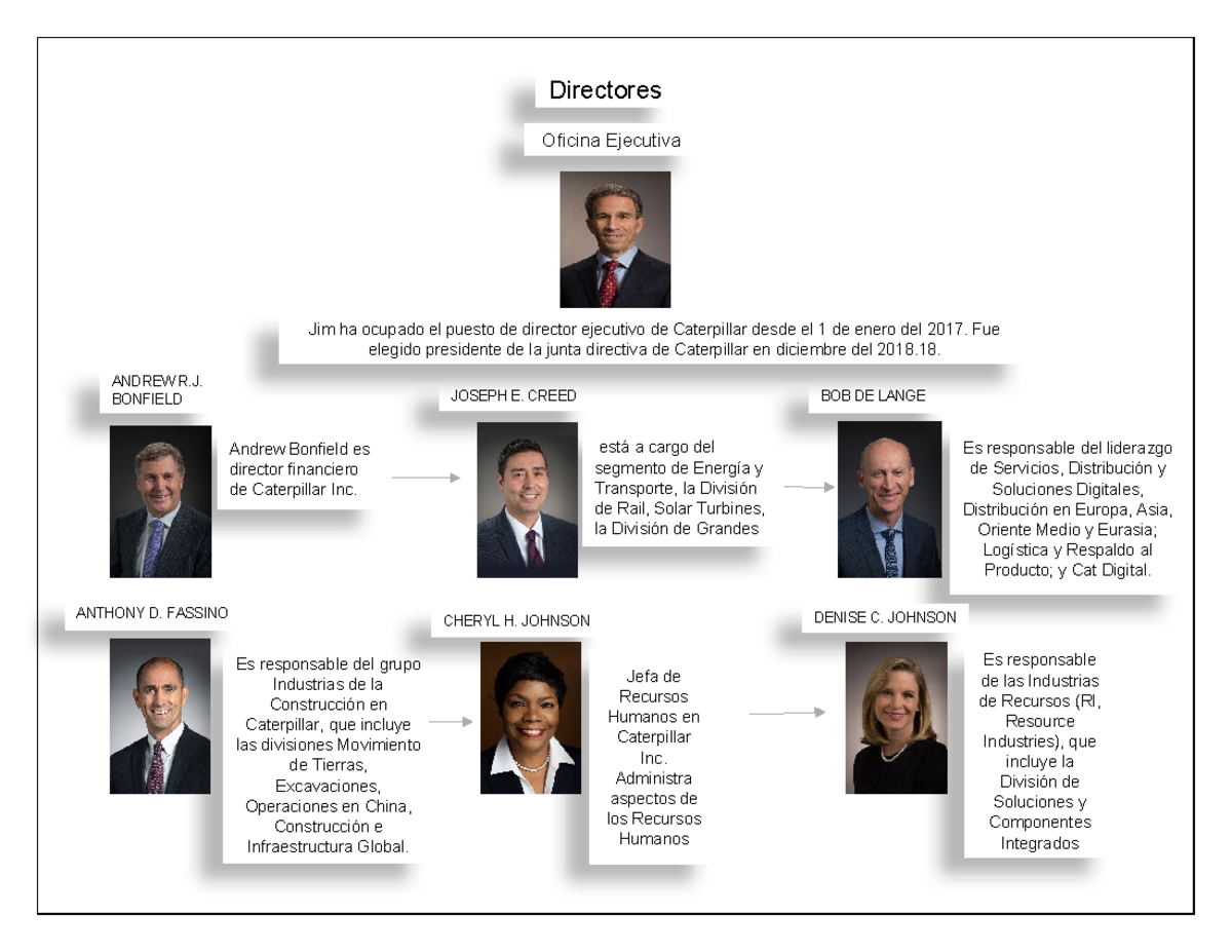 Estructura organizacional de la empresa Caterpillar y debilidades y ...