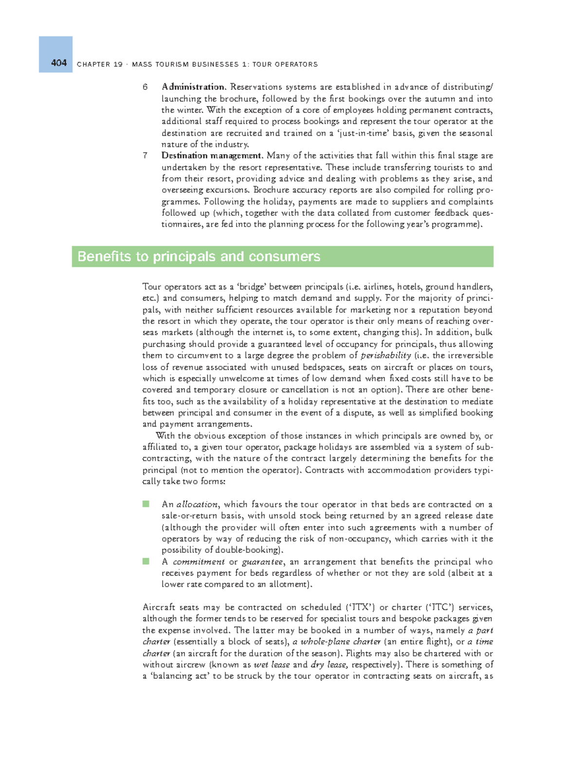 Tourism-management-145 - 6 Administration. Reservations systems are ...