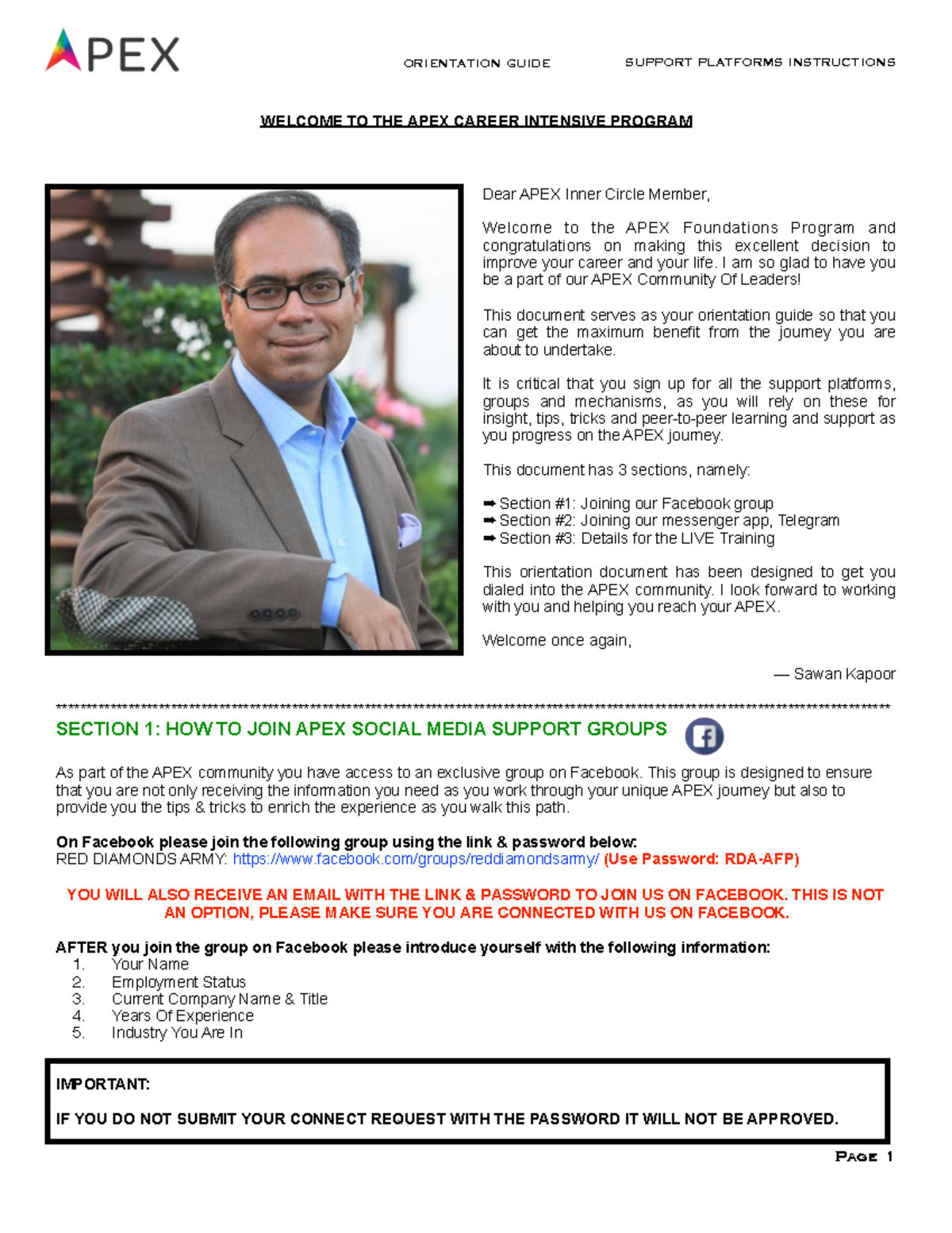 Orientation Guide N LF Compressed-2 - WELCOME TO THE APEX CAREER ...