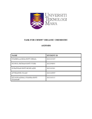 CHM557 - Experiment 5 - Objectives: To synthesize a Robinson product ...