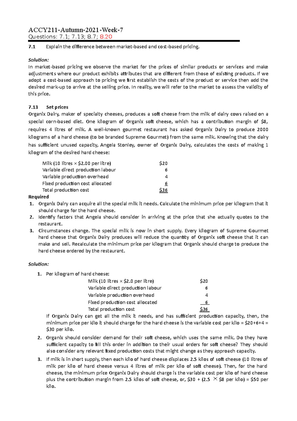 2021-211-Tutorial Solution Week-07 - ACCY211 - UOW - Studocu