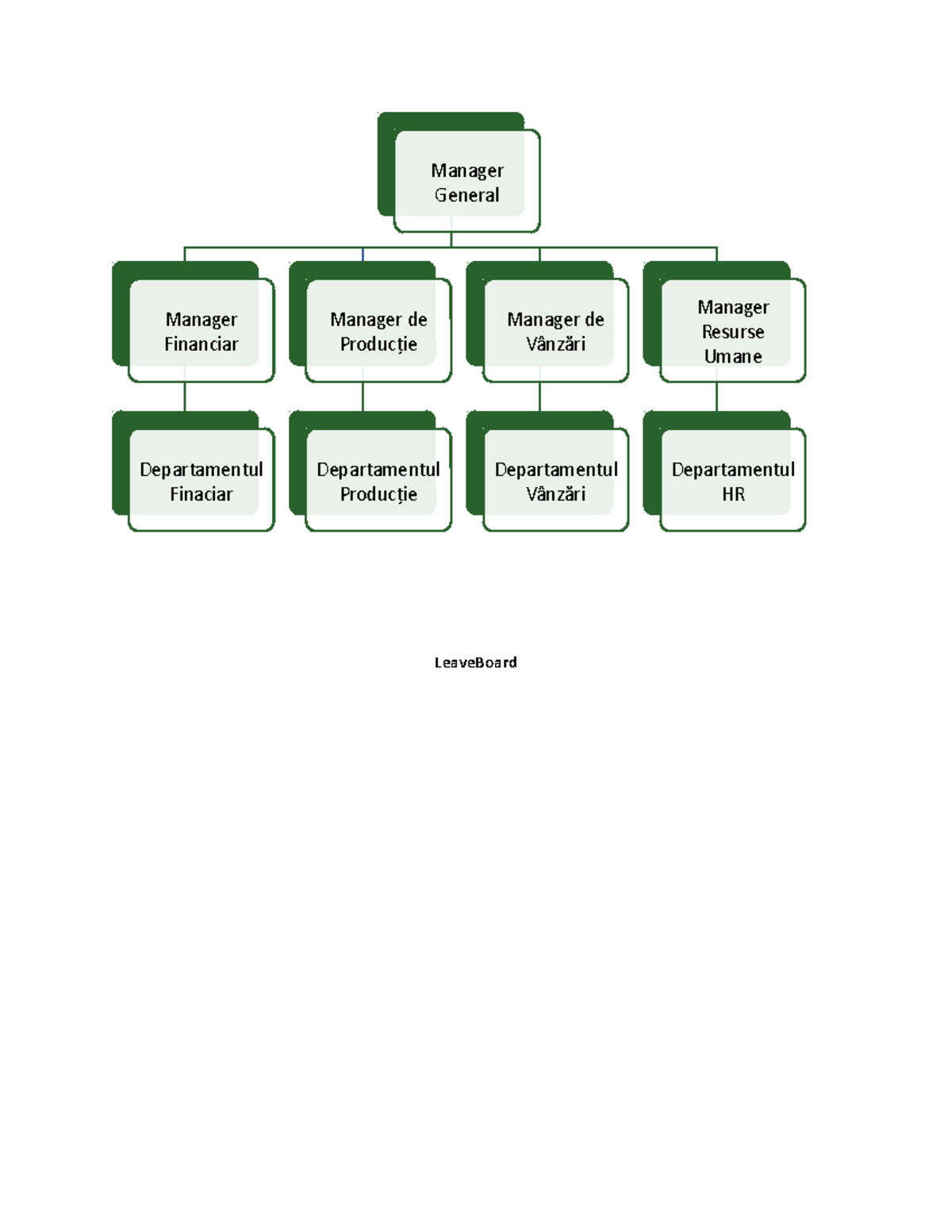 Organigrama firmei model matrice - Economie - LeaveBoard Manager ...