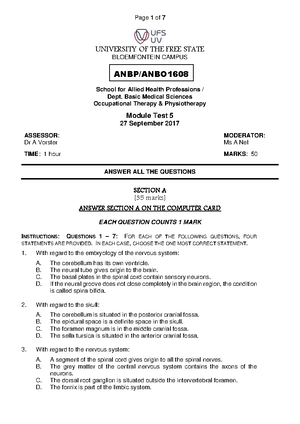 LL Tut 4 MEMO - Tutorial work - ANBO/ANBP1608: PRACTICAL & TUTORIAL 4 ...