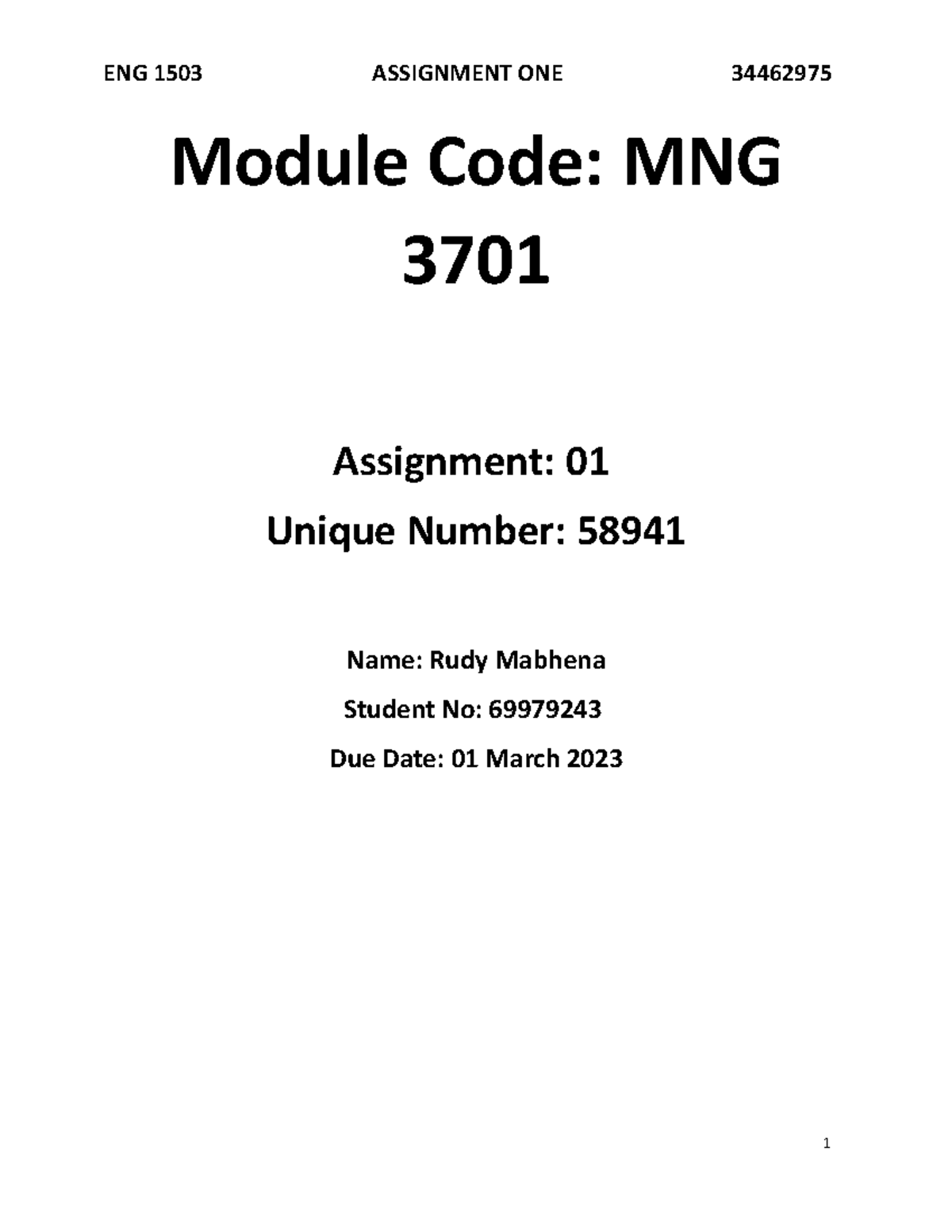 Document 6 - Copy - Tutorial Letter - EUP1501 - Module Code: MNG 3701 ...