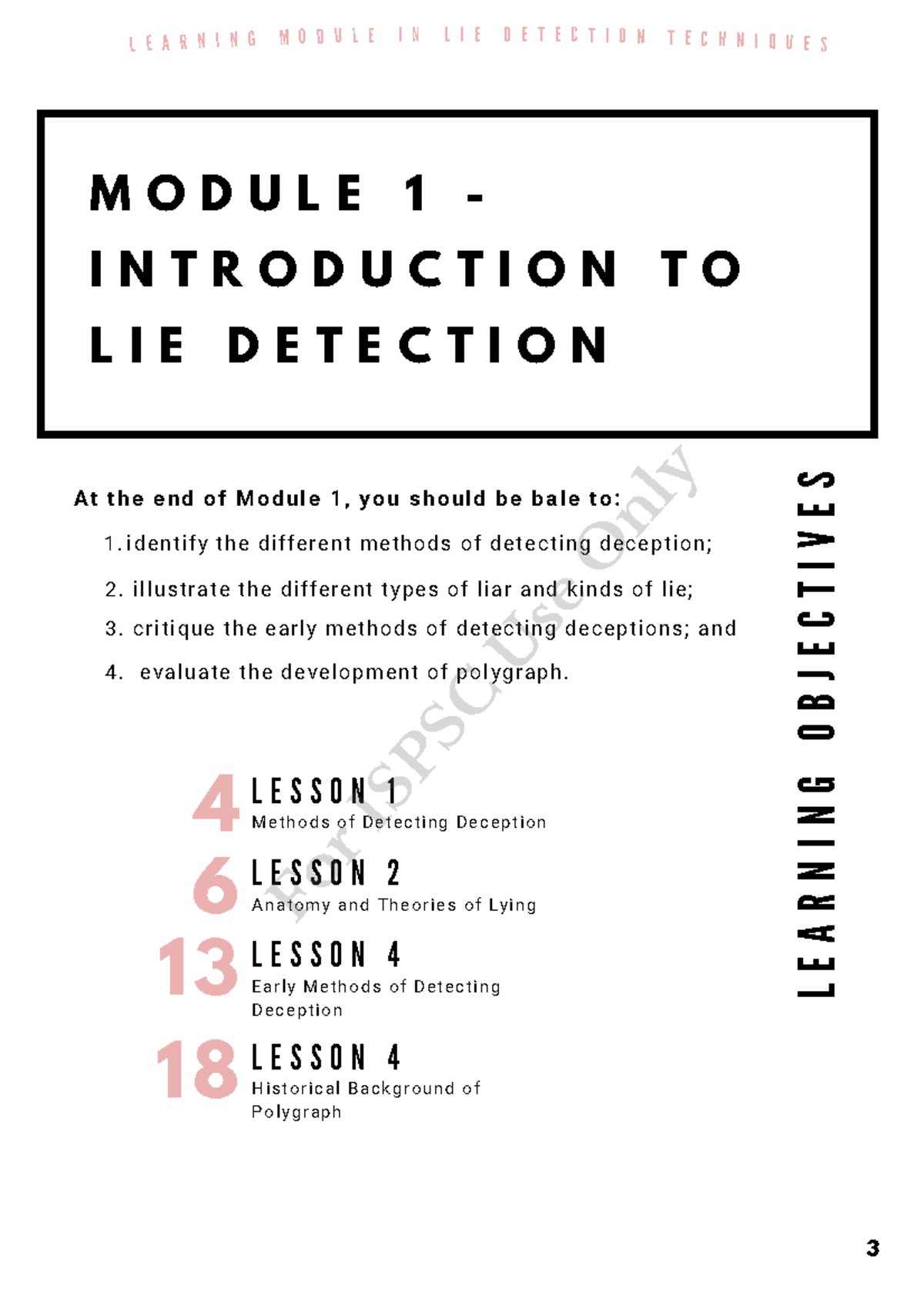 Module 1 - Foren 5 - M O D U L E 1 - I N T R O D U C T I O N T O L I E ...