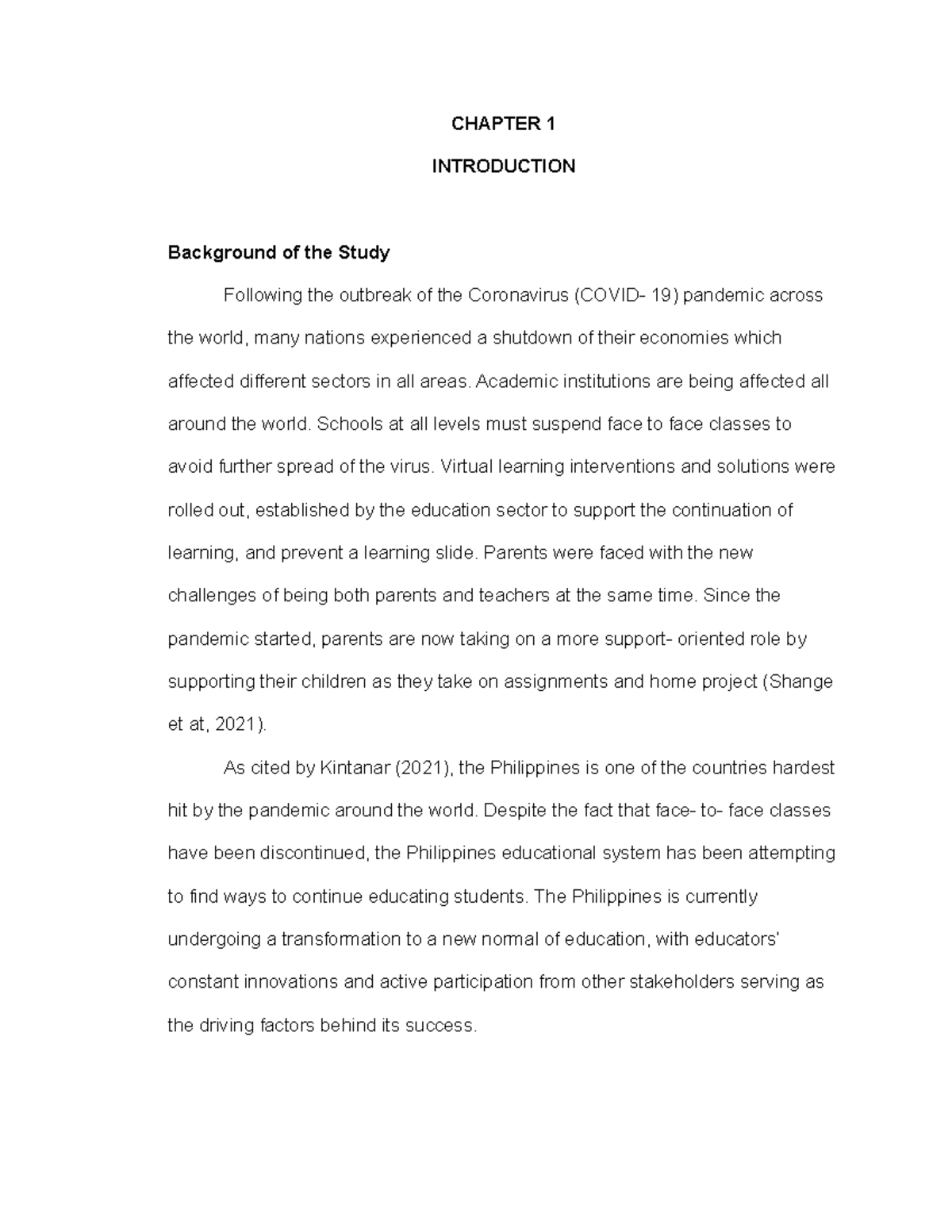 Parental-Literacy-C1-complete - CHAPTER 1 INTRODUCTION Background of ...