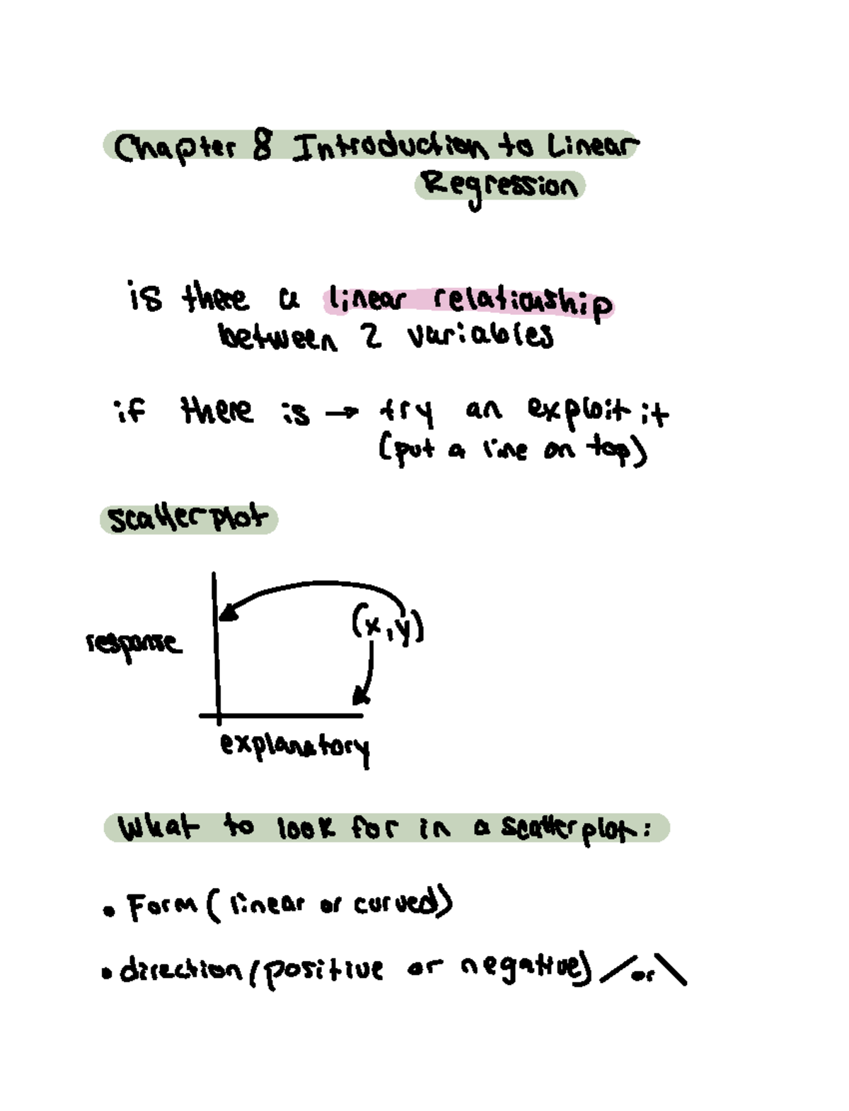 Chapter 8 continued- with use of Jamovi - Chapter 8 Introduction to linear Regression is there a ...
