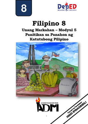Filipino 8 Q1 Mod2 Alamat v3 - Learning Area- Filipino - Grade 8 ...