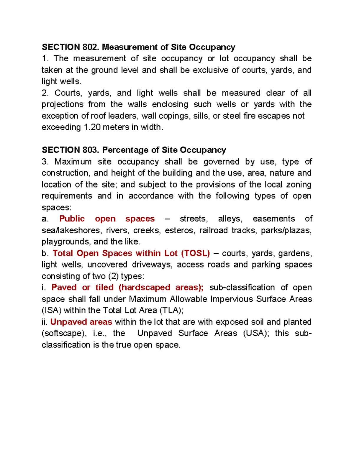 Building System Design - SECTION 802. Measurement of Site Occupancy The ...