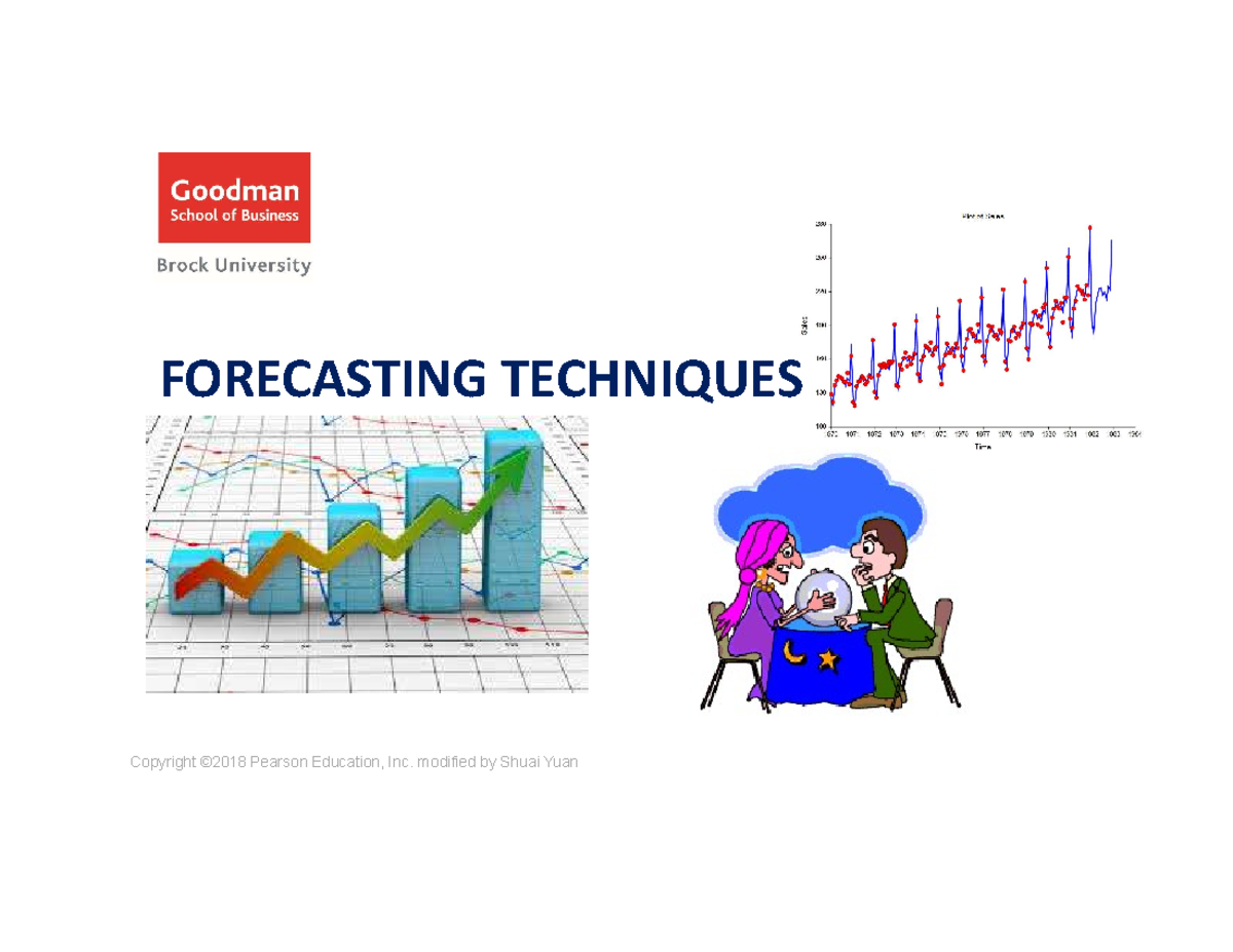 Lecture 5 - Forecasting Techniques - FORECASTING TECHNIQUES Copyright ...