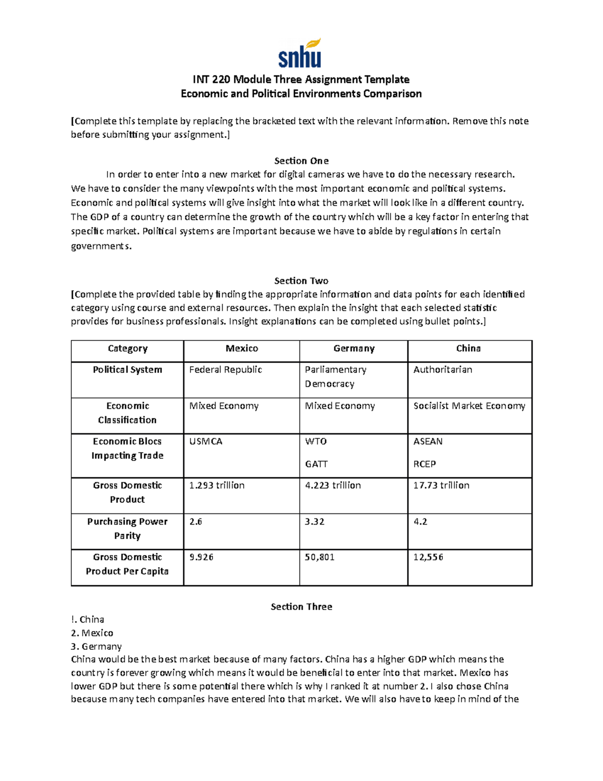 INT 220 Module Three Assignment - Remove this note before submitting your assignment.] Section ...