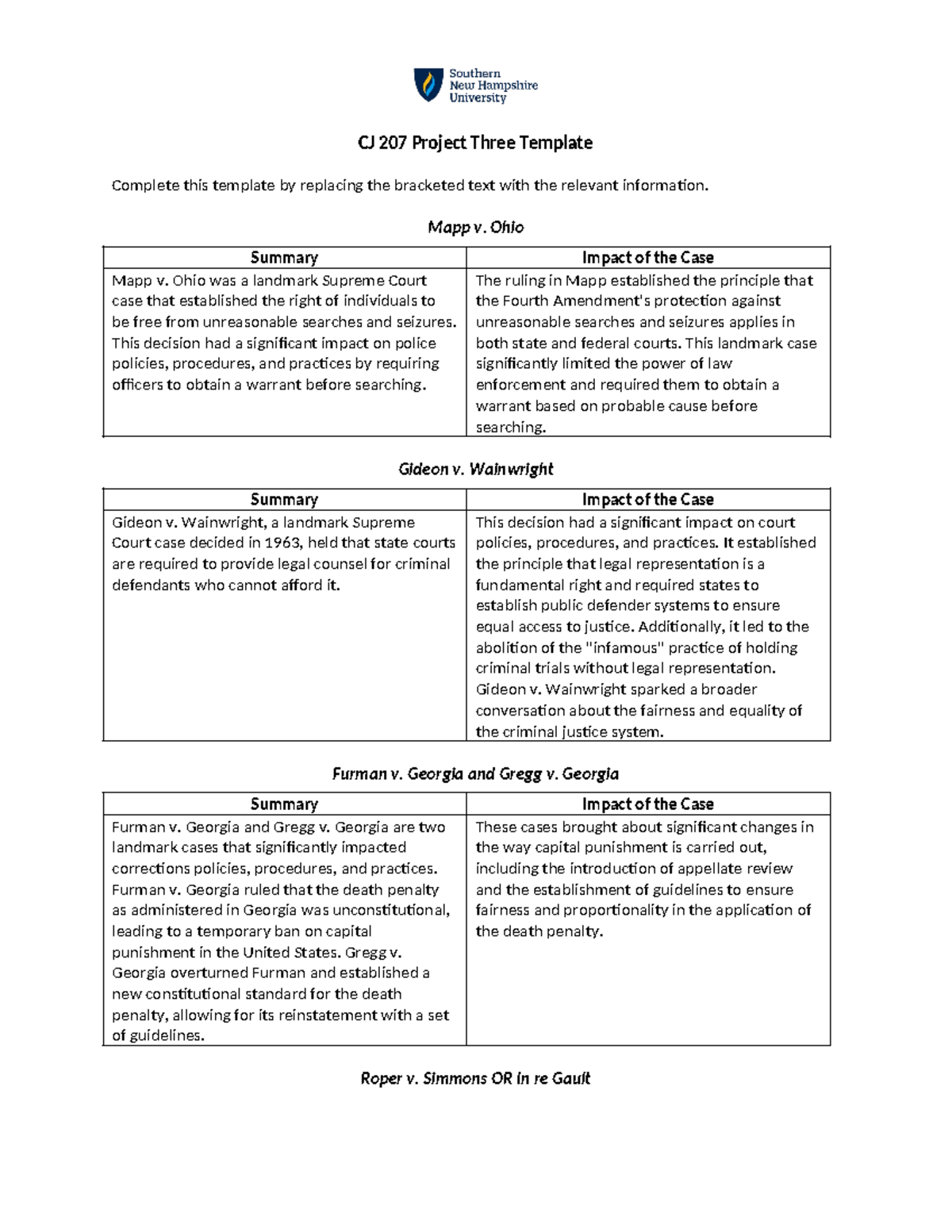 CJ 207 Project Three Template - CJ 207 Project Three Template Complete ...