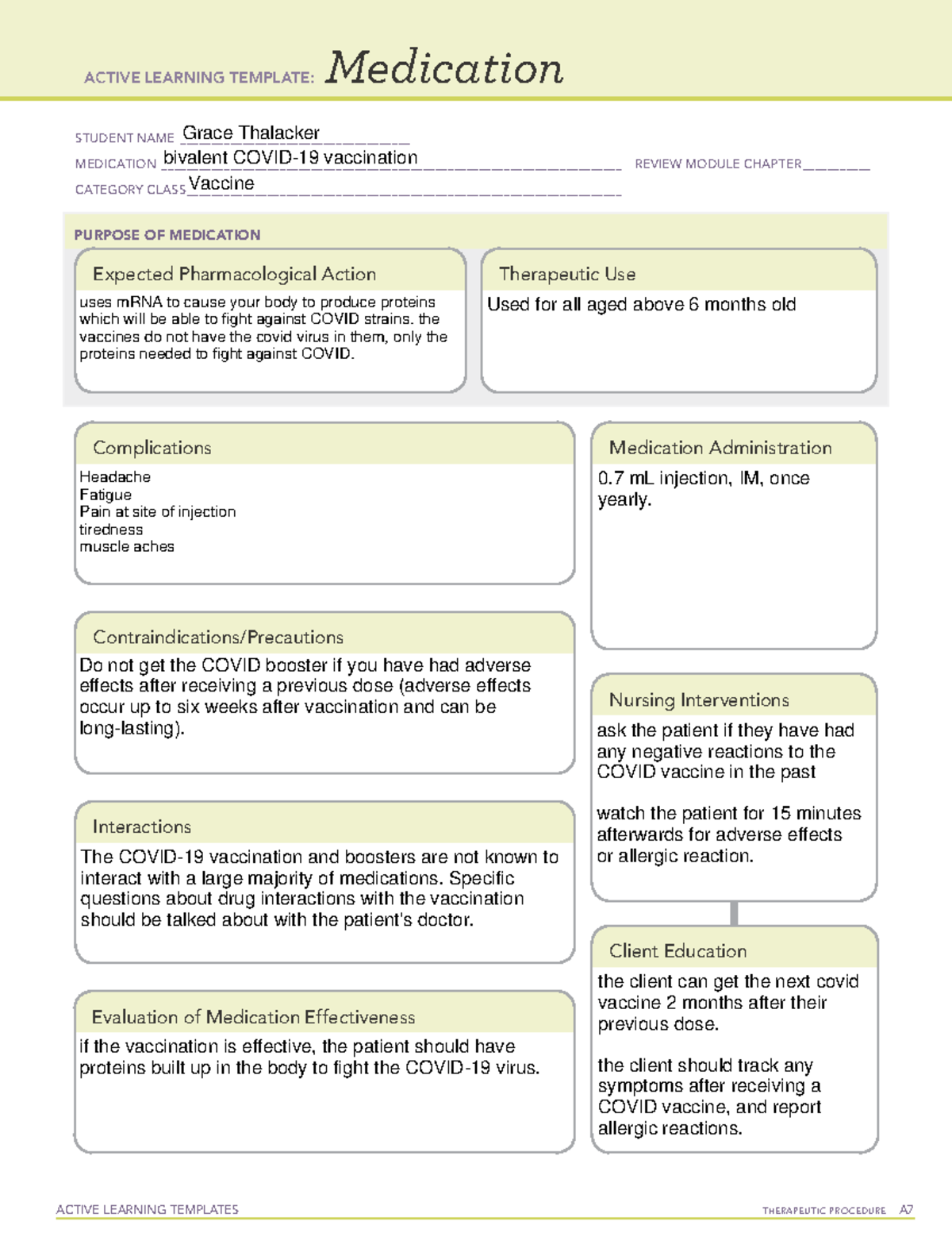 Active Learning Template- Bivalent Covid-19 vaccination - ACTIVE ...
