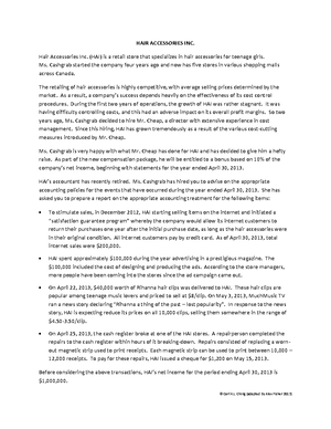 Accounting - Chapter Homework & Work [Weiting Xu] - Accounting ...