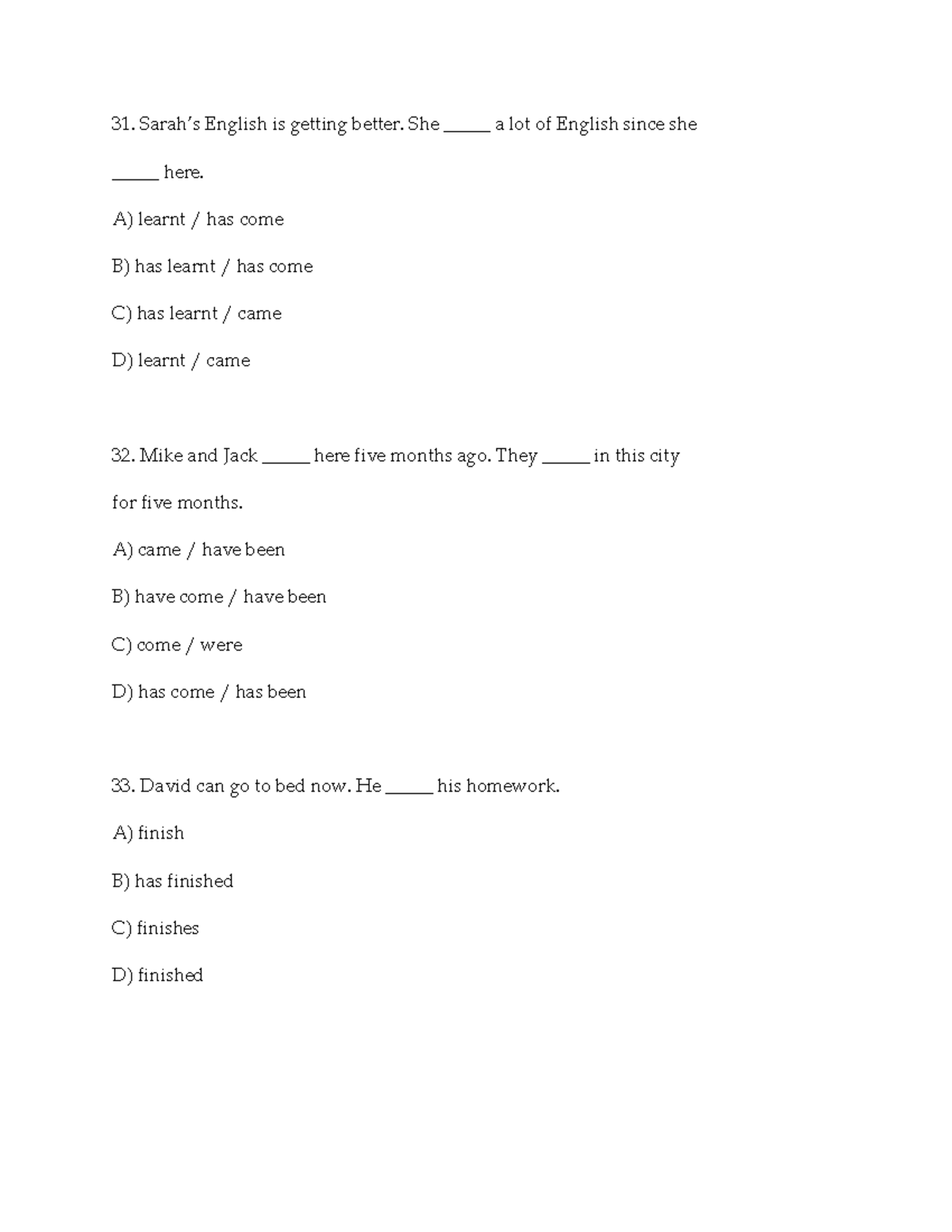 GT 4 - Grammar Test: GBA EPT Reviewer 4.7 - Sarah’s English is getting ...