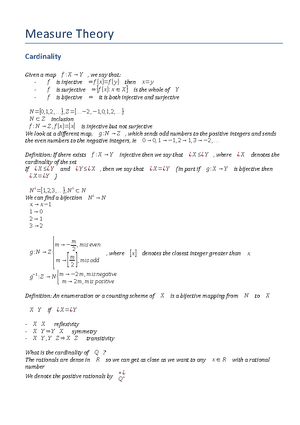 Measure Theory 19 Solutions 3 - Solutions, week 3 MATH 0017, Measure ...