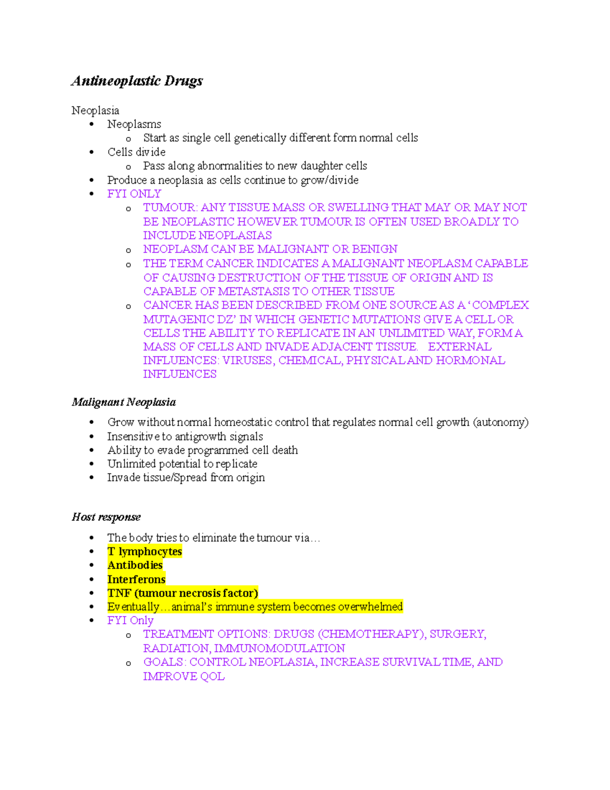 L6 - Antineoplastic Drugs + Cell cycle - Antineoplastic Drugs Neoplasia ...