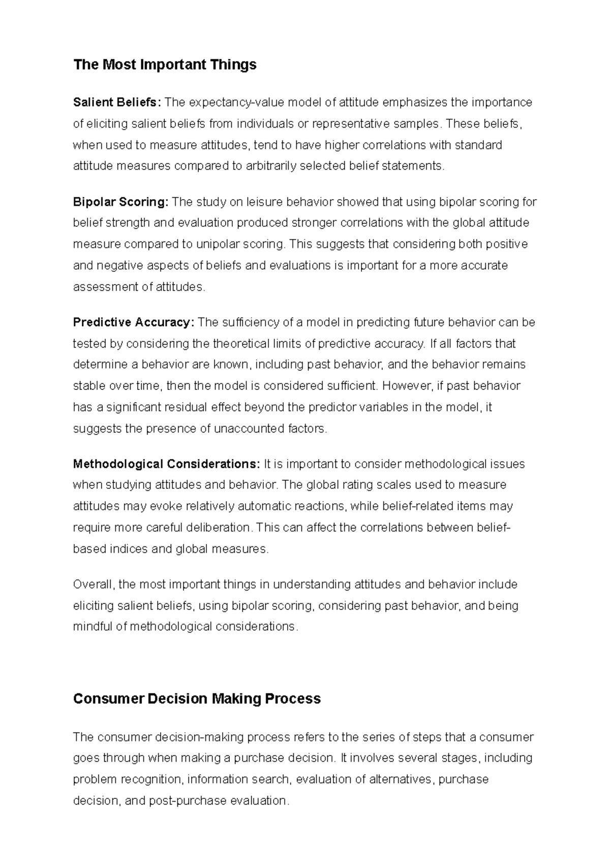 Ttopb - dfsfssf - The Most Important Things Salient Beliefs: The ...