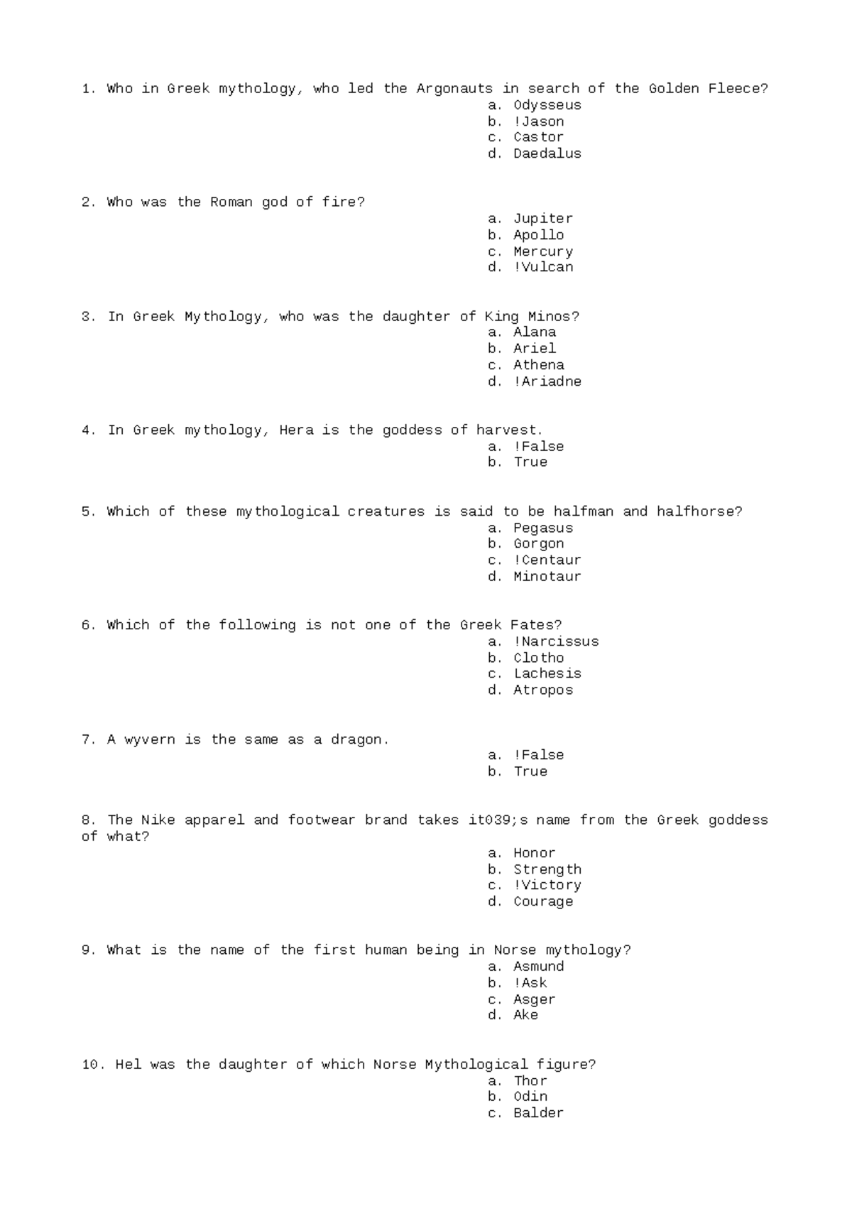 ENGL108-Answer-3 - N/A - Who in Greek mythology, who led the Argonauts ...