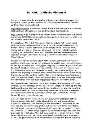 Verslag economische dimensie - loopbaan burgerschap - Studeersnel