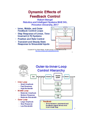 Dynamic Optimal Control - Dynamic Optimal Control! Robert Stengel! Robotics and Intelligent ...