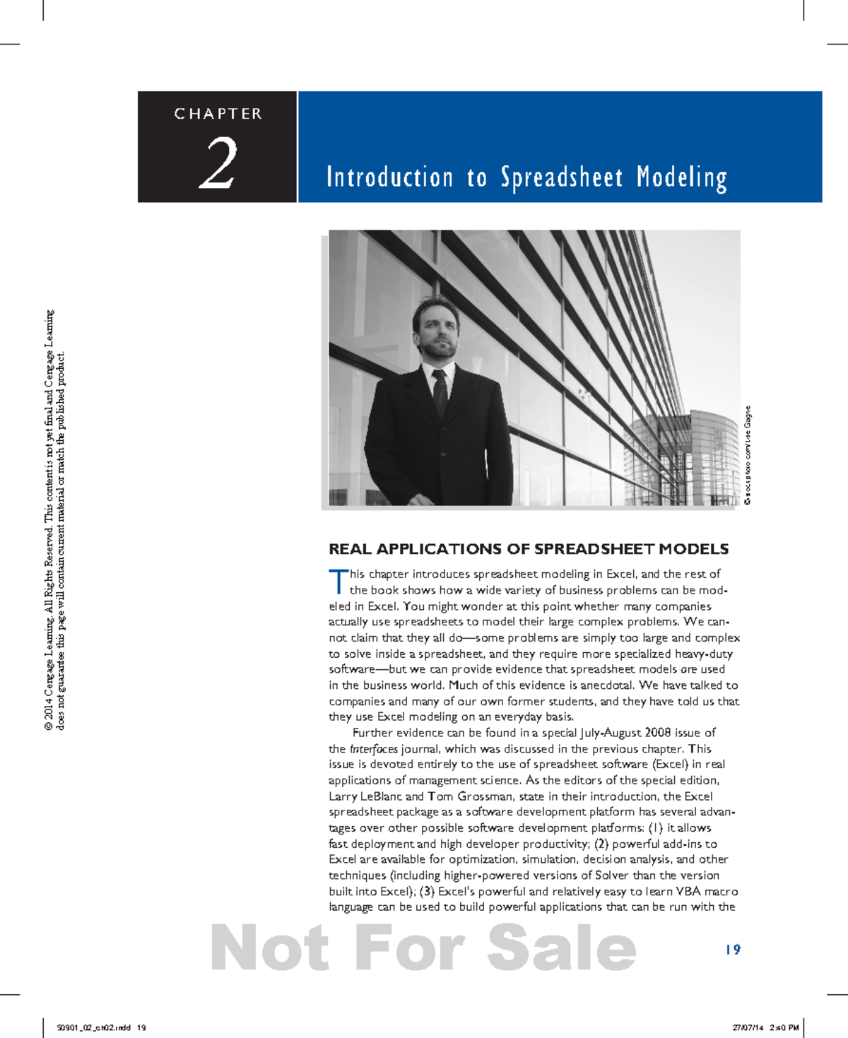 HD-2509192 PMS-Ch2-Spreadsheet Modeling - 19 Introduction to Spreadsheet Modeling ####### C H A ...