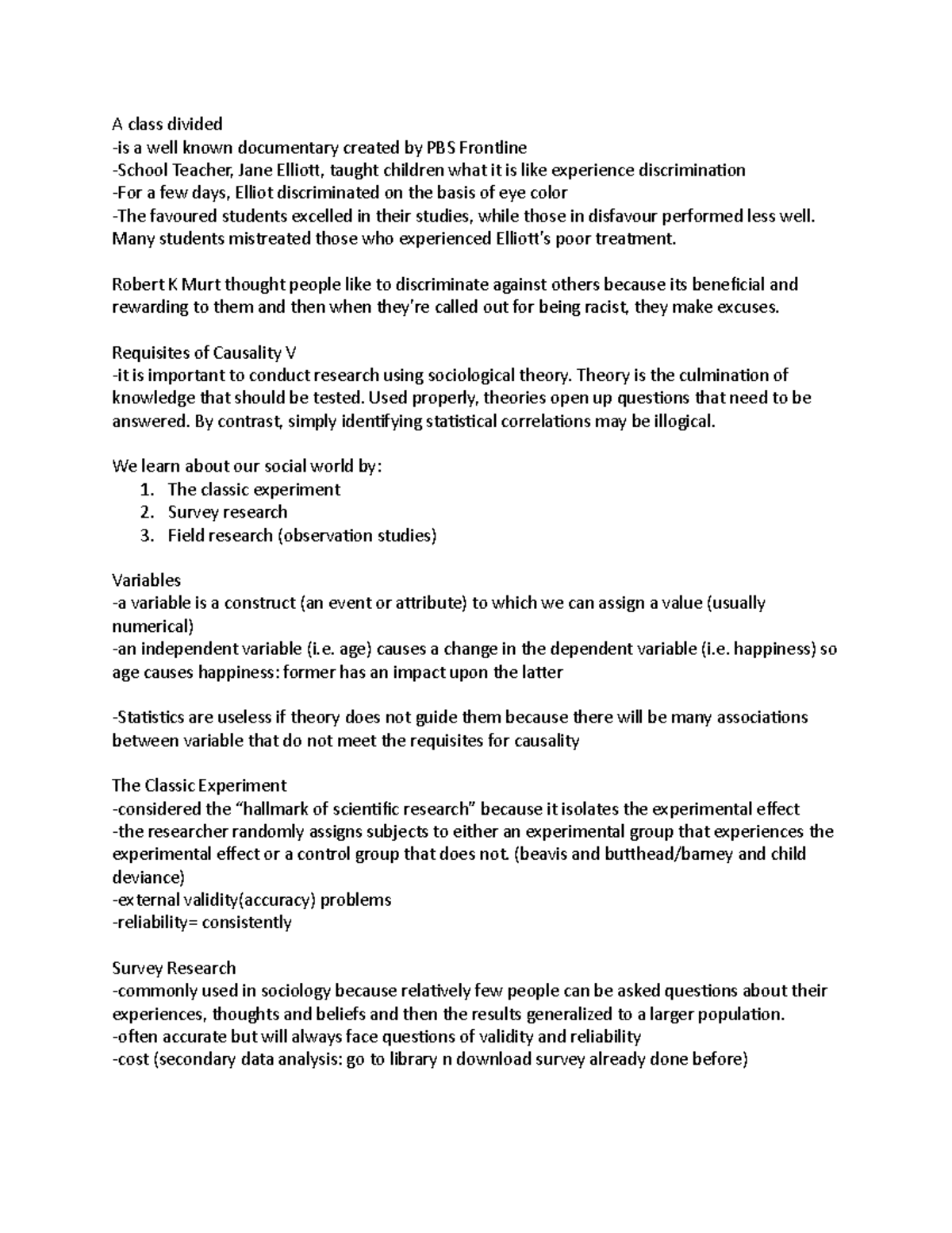 Sociology a class divided - A class divided -is a well known ...