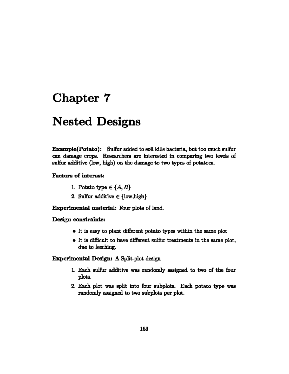 Chapter 7 - Nested Designs - QUA2220 - Studocu