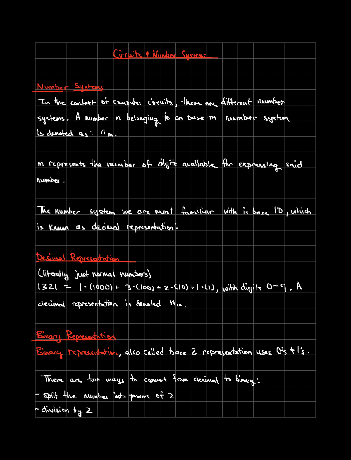 Number systems, logic using circuits - CircuitsaNumbersystems ####### I ...
