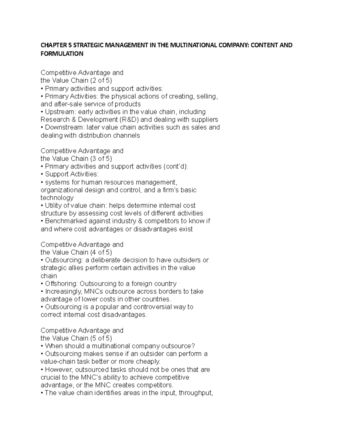 Chapter 5 Strategic Management In The Multinational Company CHAPTER 5 chapter-5-strategic-management-in-the-multinational-company-chapter-5