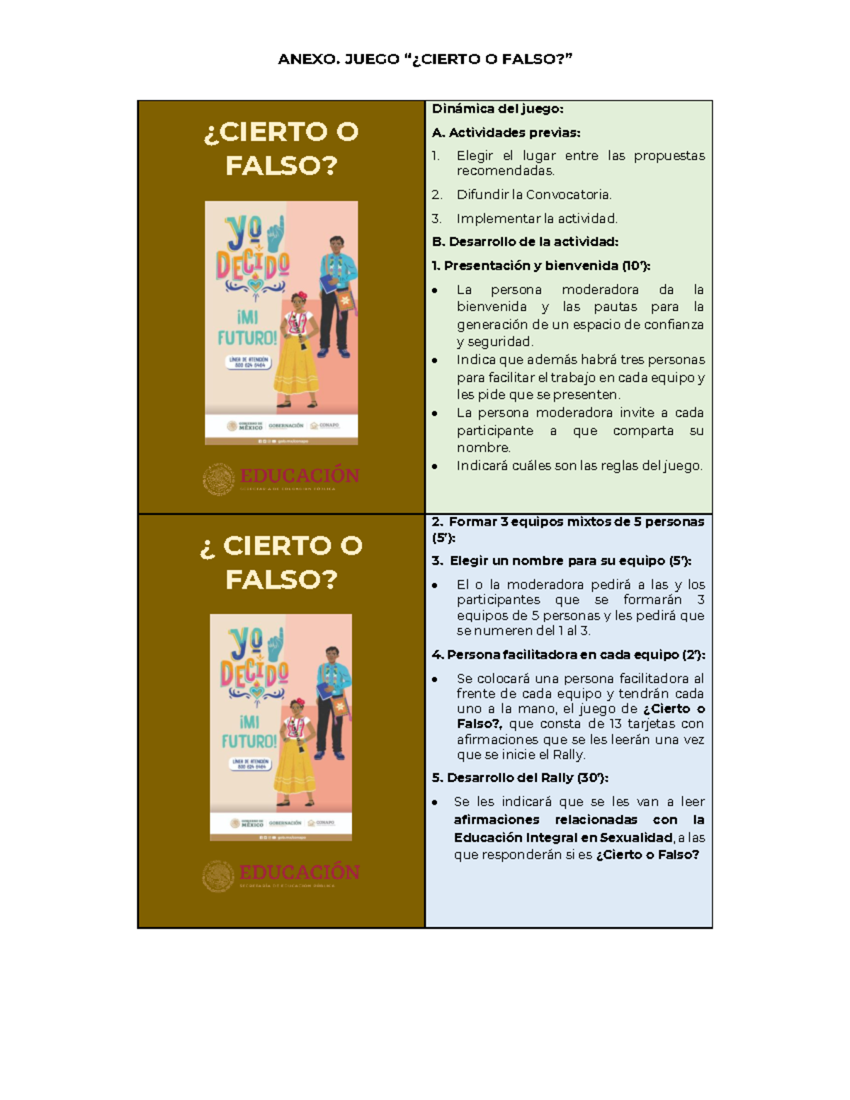 Cartas Juego Cierto O Falso vf 02 - ¿CIERTO O FALSO? Dinámica del juego ...