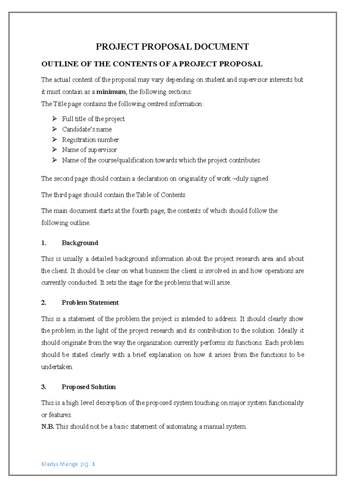 Project Proposal Writing Guidelines PROJECT PROPOSAL DOCUMENT OUTLINE project-proposal-writing-guidelines-project-proposal-document-outline