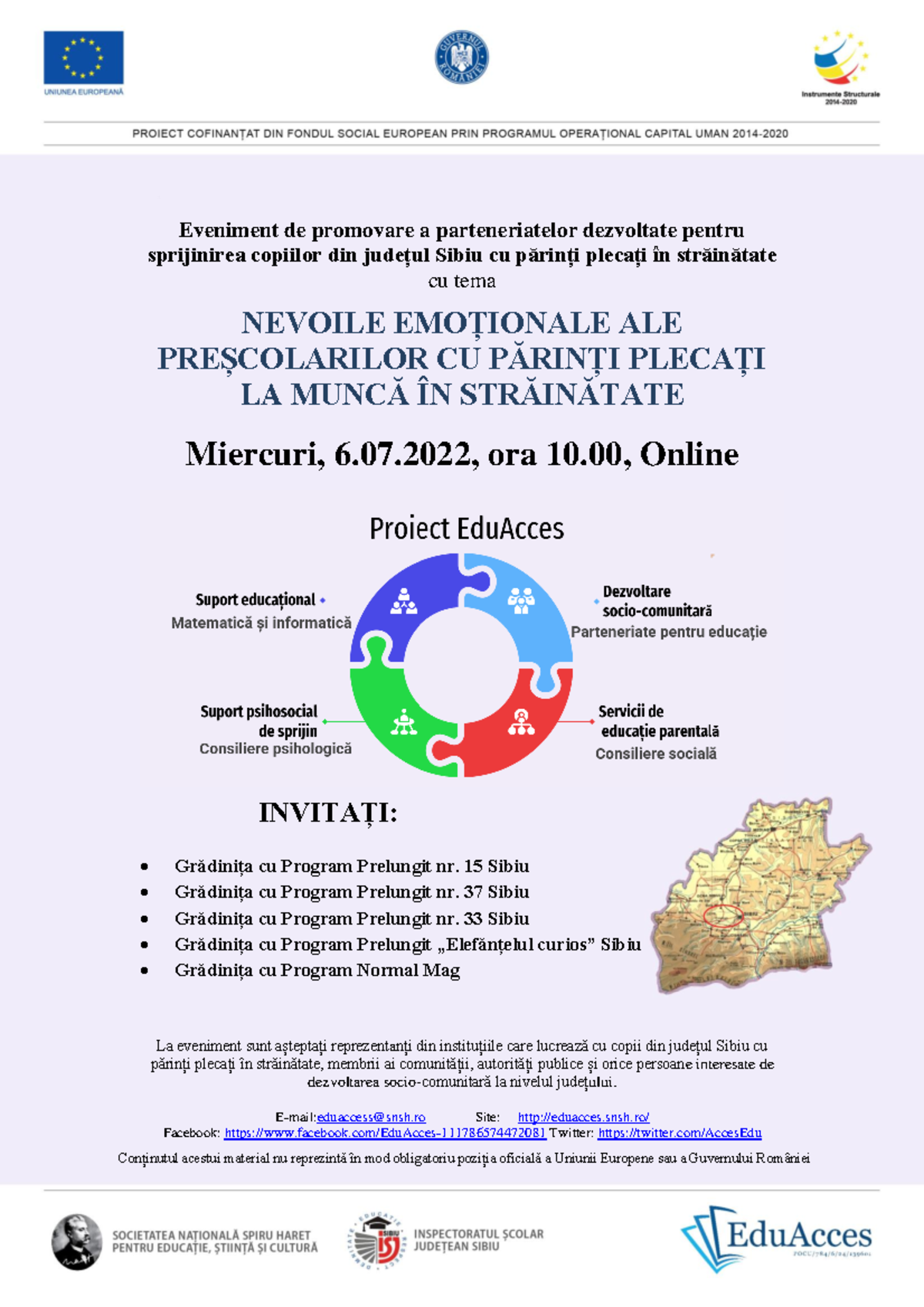 Flyer-3 - Eveniment de promovare a parteneriatelor dezvoltate pentru ...