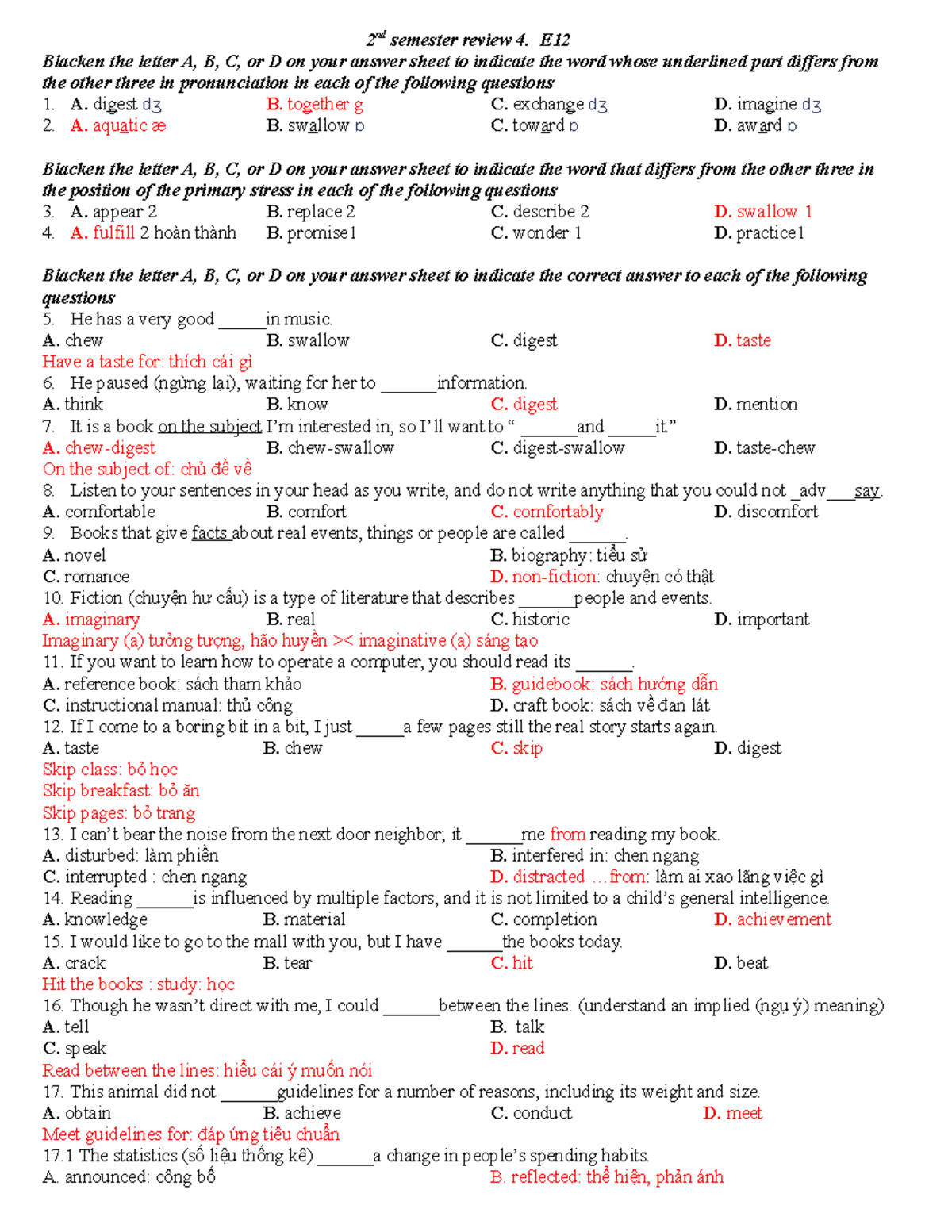 2nd mid term review 4. E12.sửa 1 phần - 2 nd semester review 4. E ...
