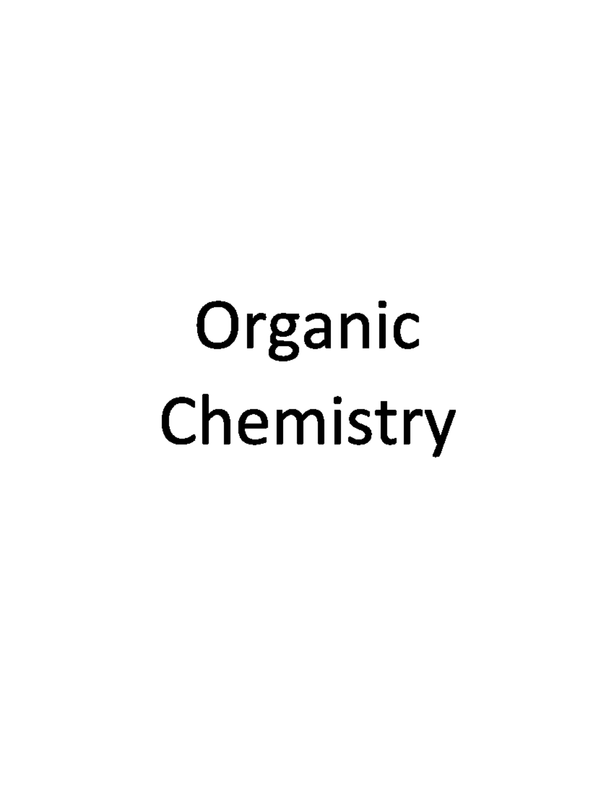 Organic chemistry - Chemistry igcse - Studocu