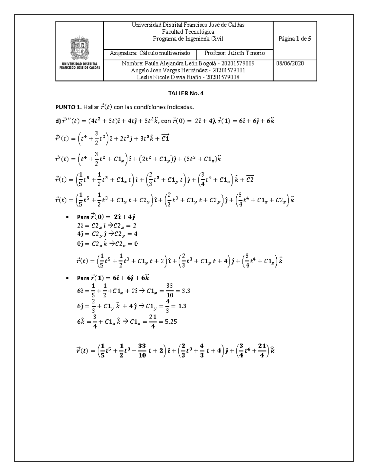 Taller 4 Solucionado - Warning: TT: undefined function: 32 Facultad Tecnológica Programa de ...