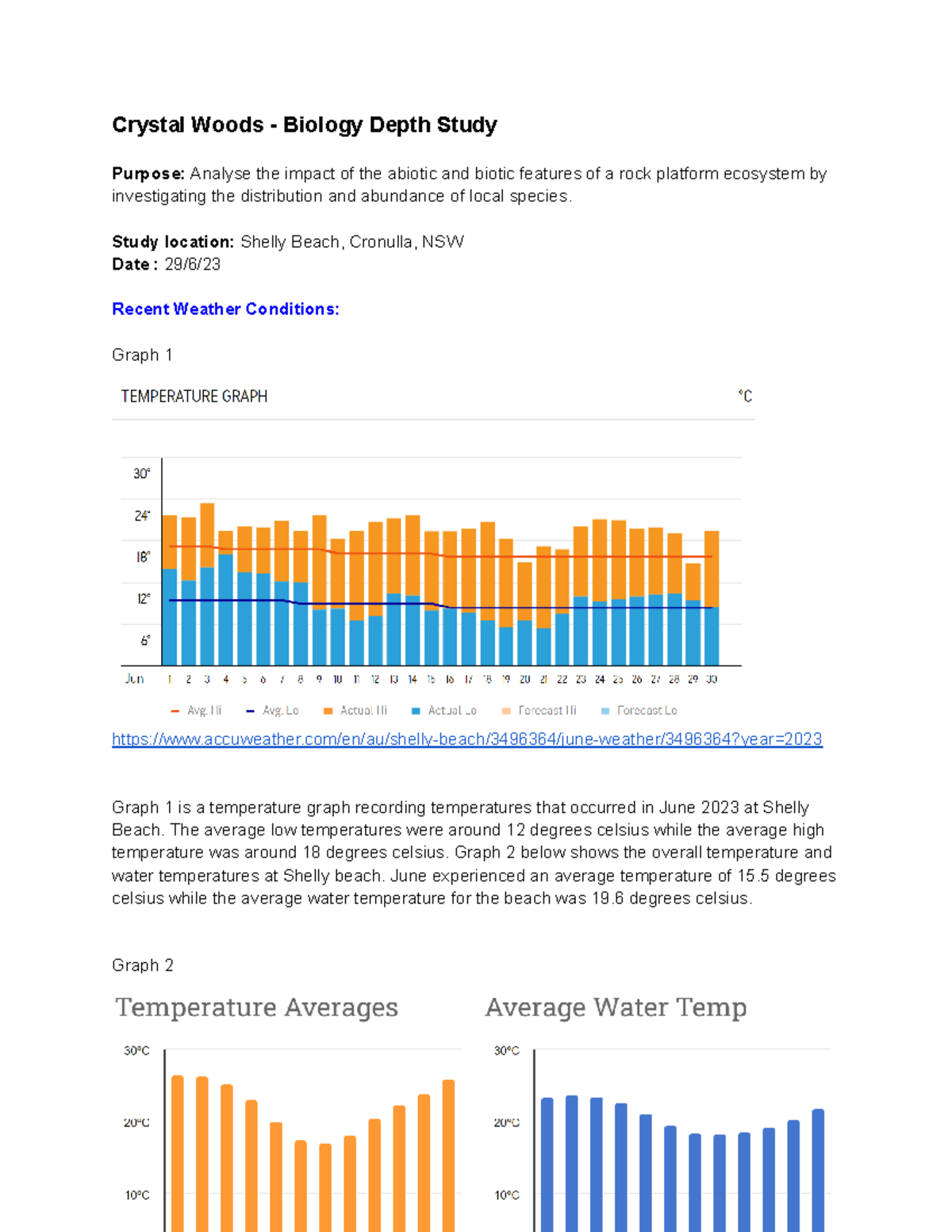 depth study - yr 11 biology- ecosystems & sustainability - Crystal ...