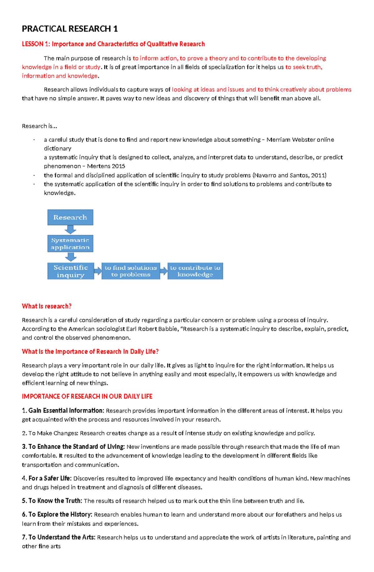 Practical Research 1lesson 1 11 - PRACTICAL RESEARCH 1 LESSON 1 ...